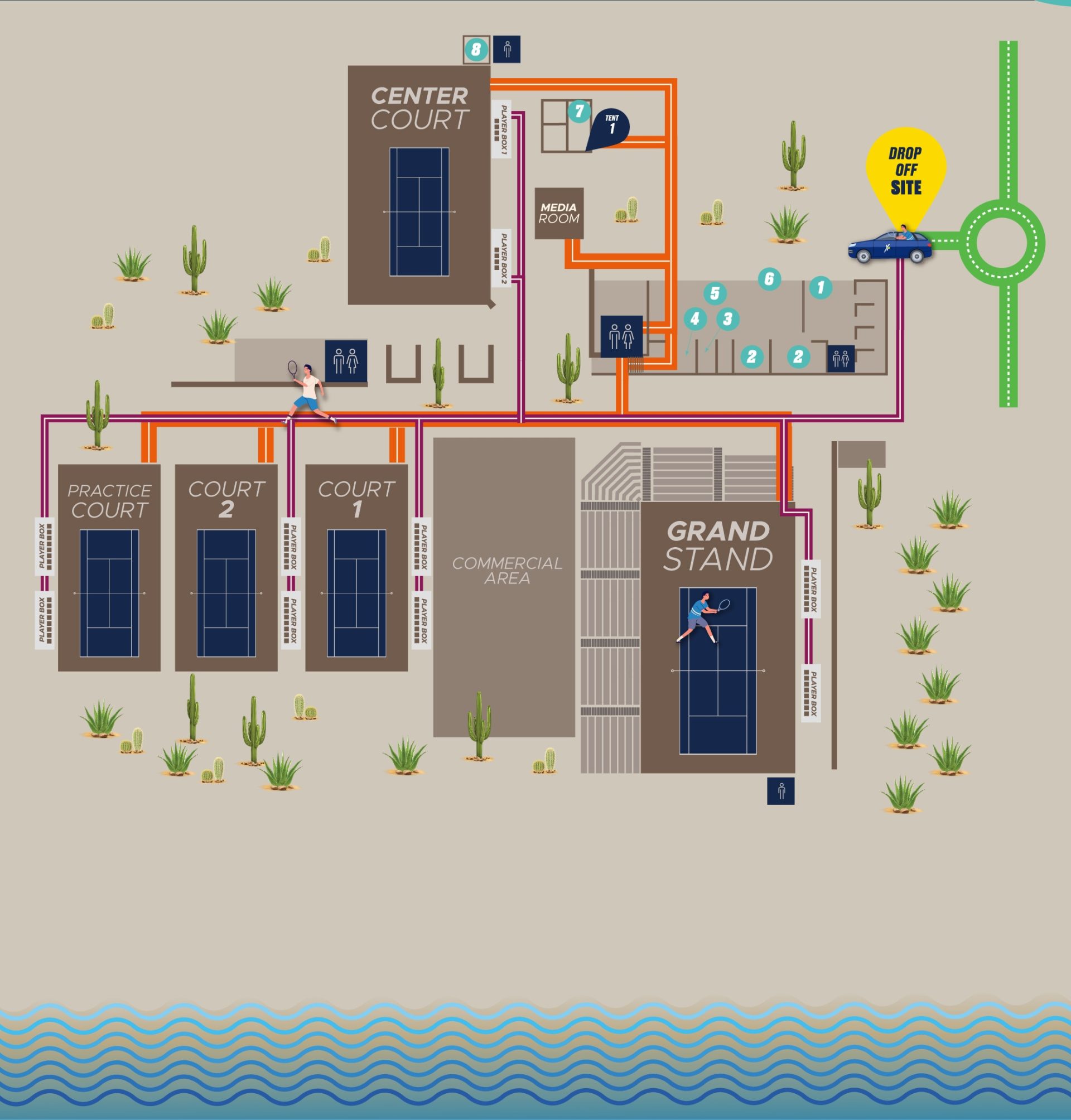 Players Map – Los Cabos Tennis Open